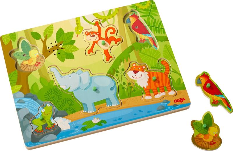 HABA Puzzle interactiv HABA 303181 cu sunete de animale pentru copii 2 ...
