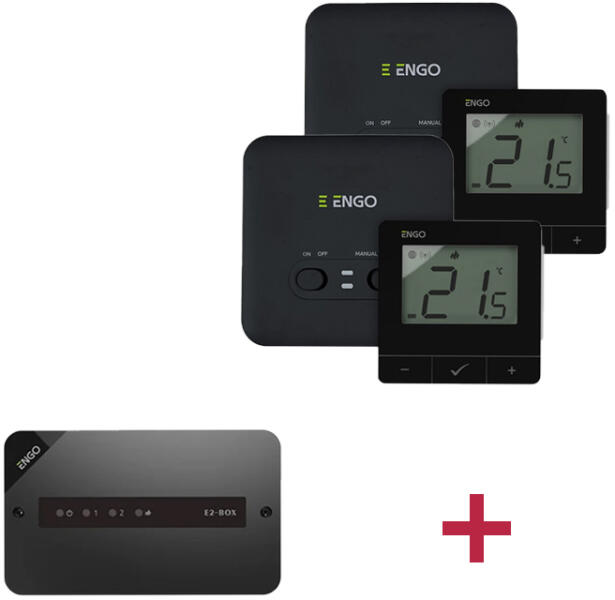 ENGO PACHET TERMOSTAT DE AMBIENT CU CONTROL PRIN INTERNET PENTRU 2 ZONE ...