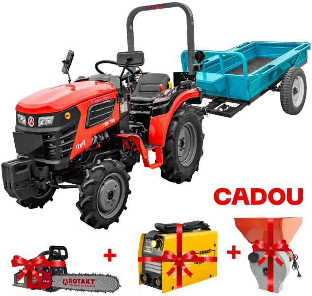 Rotakt Tractor Rotakt Trident 4x4 + Remorca DKD LY 1000 + CADOU Aparat ...