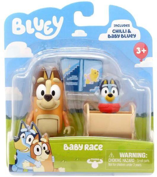 TM Toys Bluey: Pachet dublu figurine - Chilli și bebelușul Bluey ...