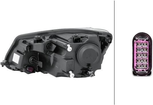 HELLA Far Dreapta 1El010551-021 Vw Caddy Iii/Caddy Iii (2Ka, 2Kh, 2Ca ...