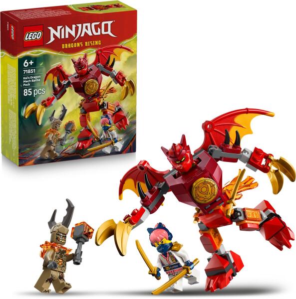 LEGO® NINJAGO® - Kai's Dragon Mech Battle Pack (71851) (LEGO) - Preturi