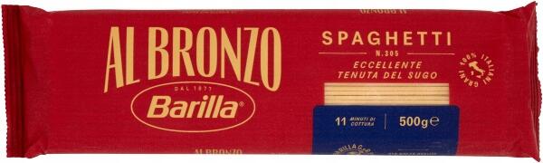 Vásárlás: Barilla Al Bronzo Spaghetti No. 305 500g olasz tészta Tészta ...