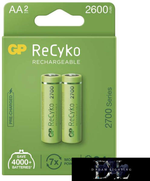 Vásárlás: GP Batteries ReCyko NiMH akkumulátor HR6 (AA) 2600mAh 2db ...