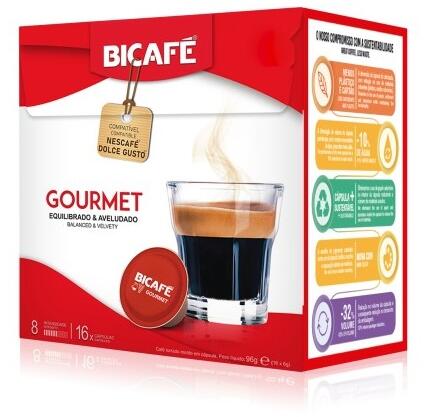 Vásárlás: Dolce Gusto Bicafé Gourmet kávékapszula 16 db Bársonyos kávé ...