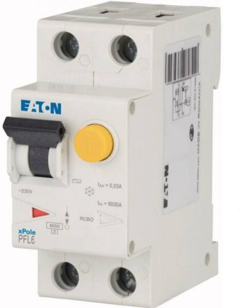 Eaton Siguranta diferentiala Eaton PFL6-16/1N/C/003, 1Pn, 16A, 6Ka ...