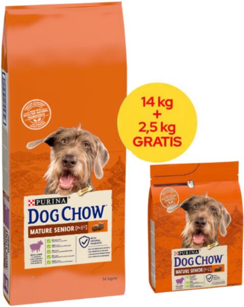 Dog Chow Mature Senior Lamb 16, 5kg (Hrana pentru caini) - Preturi