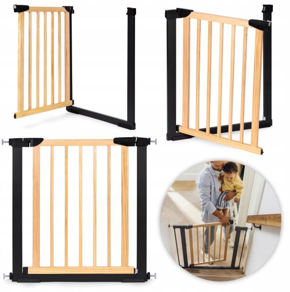 Vásárlás: Ecotoys biztonsági kapu 74-80 cm - fém/fa, fúrásmentes ...