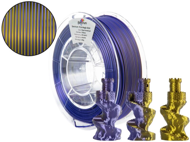 Spectrum 81390 3D filament, PLA Magic Silk, 1, 75mm, 250g, Multicolor ...