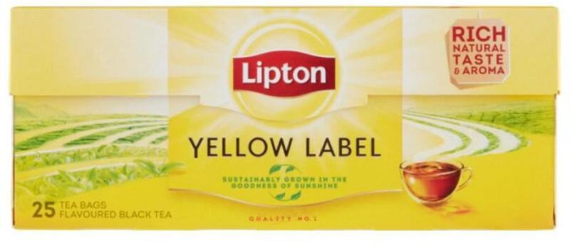 Vásárlás: Lipton filteres fekete tea yellow label (25x2g) Tea, gyógytea ...