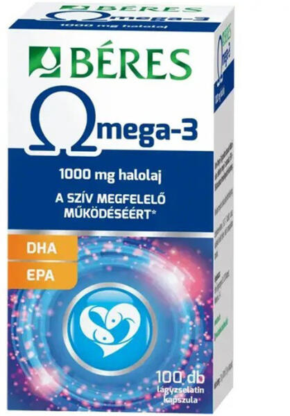 BÉRES Capsule gelatinoase moi cu ulei de peste Omega 3 1000 mg Beres ...