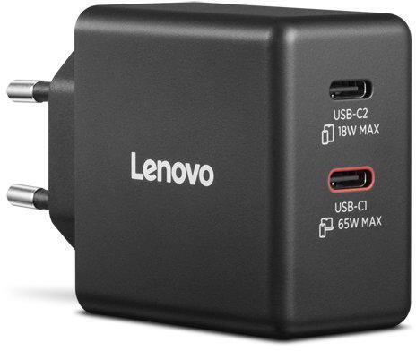 Lenovo LN Dual USB-C 65W GaN Charger (40AW065BEU) - pcone (Incarcator ...