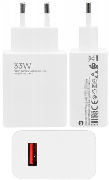 Vásárlás: Xiaomi Hálózati töltő adapter, 33W, USB aljzat, gyorstöltés ...