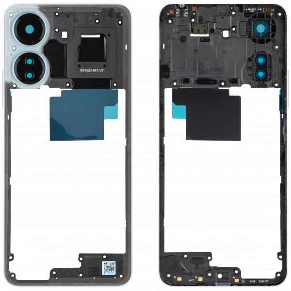 Xiaomi Carcasa Mijloc Xiaomi Redmi 13C NFC, Albastra, Service Pack ...