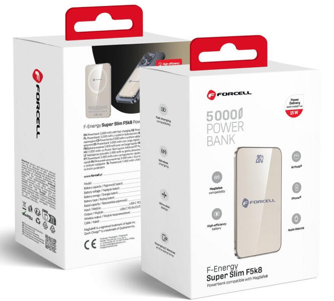 Vásárlás: Forcell F-Energy F5K8 MagSafe kompatibilis powerbank / külső ...