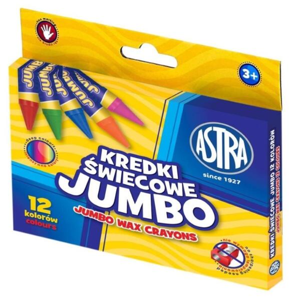 Astra Astra, jumbo, creioane cerate, 12 culori (Creion) - Preturi
