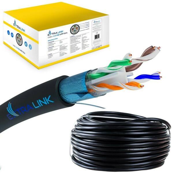Vásárlás: Extralink EX. 10079 hálózati kábel Fekete 305 M Cat6 F/UTP ...