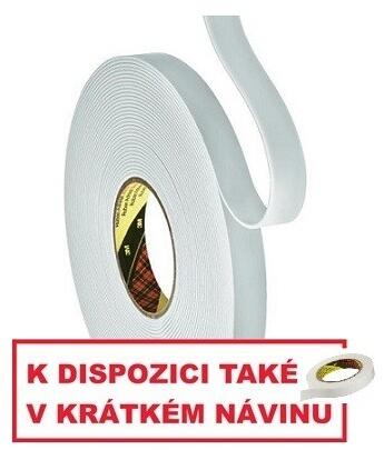3M 9515W Montážní pěnová oboustranná páska, bílá 19 mm x 33 m ...