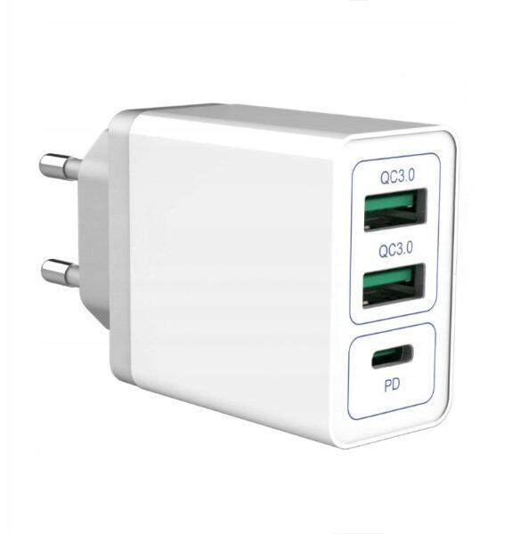 Vásárlás: Vega Hálózati töltő Faston Usb+typ-c 30W Quick Charge QC3.0 ...