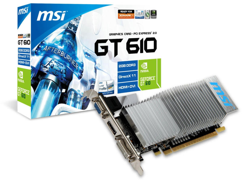 Vásárlás: MSI GeForce GT 610 LP 2GB GDDR3 64bit (N610-2GD3H/LP ...