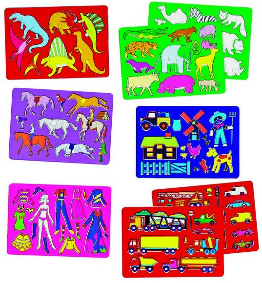 Vásárlás: Goki Rajz sablon (2 db) - ruhák Kreatív játék árak ...