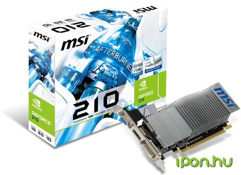 Vásárlás: MSI GeForce 210 LP 1GB GDDR3 64bit (N210-TC1GD3H/LP ...