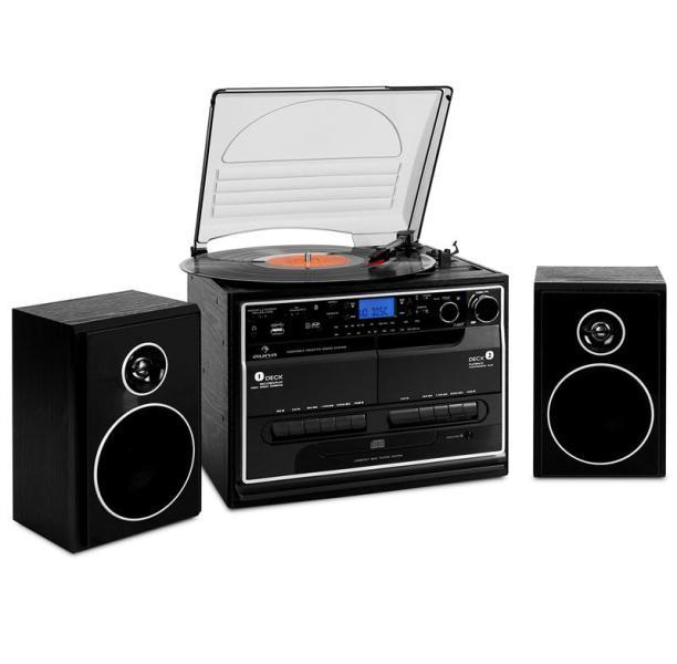 Auna Stereo 388-BT HiFi CD Bluetooth USB SD MG-TC-388 BT black Pickupuri Preturi, Pickup oferte