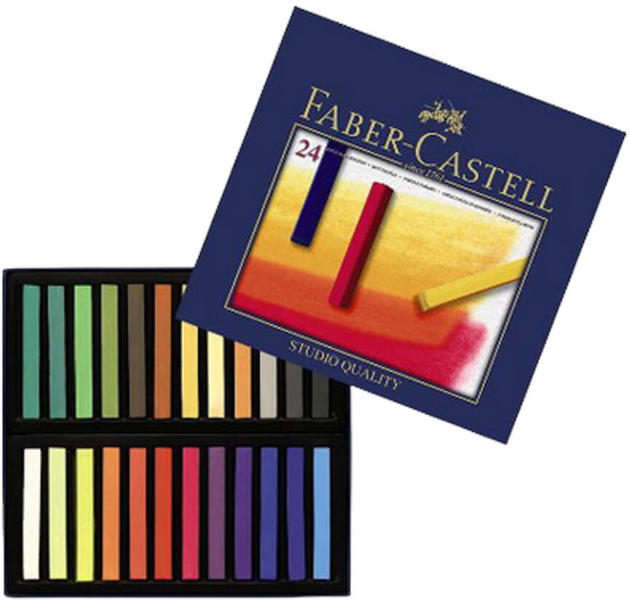 Faber-Castell Creioane pastel FABER-CASTELL Soft 24 culori/cutie ...