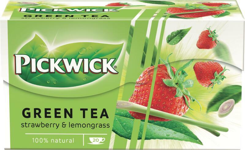 Vásárlás: Pickwick Zöld Tea Eper És Citromfű 20 filter Tea, gyógytea ...