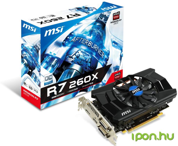 Vásárlás: MSI Radeon R7 260X OC 2GB GDDR5 128bit PCIe (R7 260X 2GD5 ...