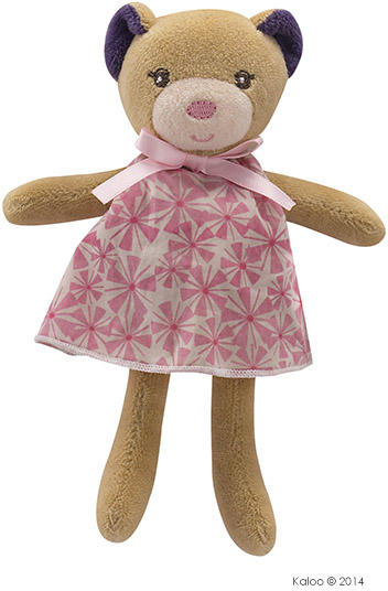 Kaloo Petite Rose Mini Dolls - Ursulet din plus moale cu rochita in ...