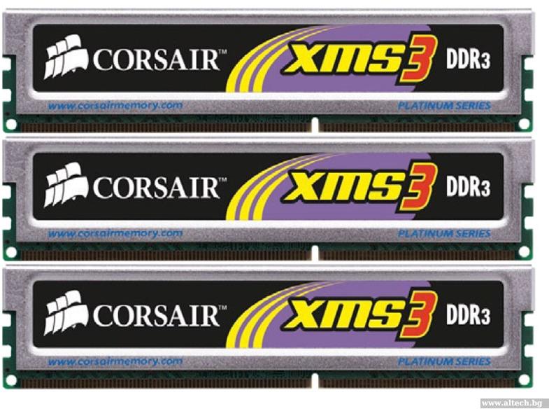 Corsair Xms 6gb 3x2gb Ddr3 1333mhz Tr3x6g1333c9 Ram Памети Цени