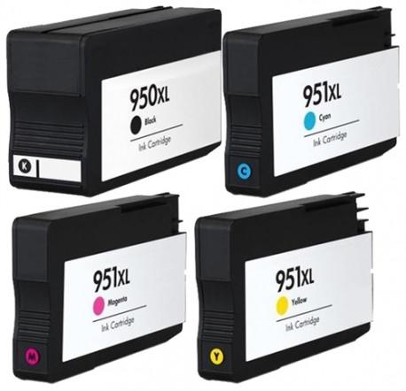 Compatibil Set 4 cartuse imprimanta HP 950XL Black/951XL Cyan/951XL ...
