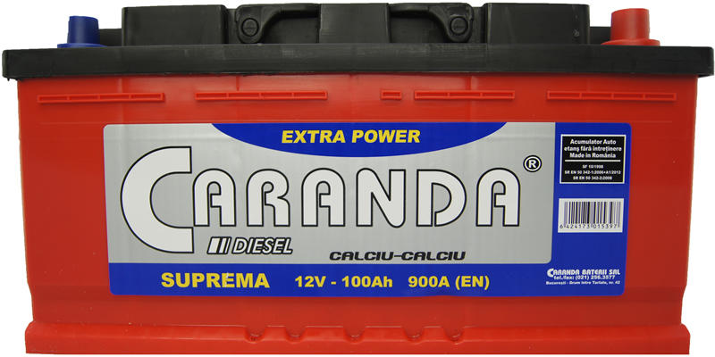 CARANDA Suprema 100Ah 900A (Acumulator auto) - Preturi