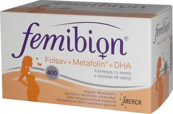 Vásárlás: Merck Femibion 400 magzatvédő vitamin tabletta és kapszula ...