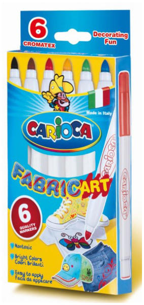 CARIOCA Carioci pentru textile, 6 culori/set CARIOCA Fabric (Carioca ...