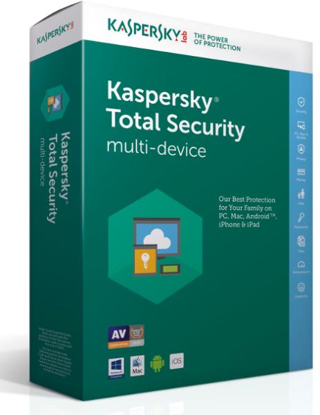 Kaspersky Total Security Multi-Device (5 Device/2 Year) KL1919XDEDS ...