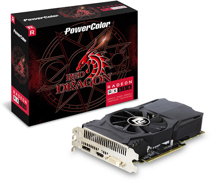 PowerColor Radeon RX 550 Red Dragon 2GB GDDR5 128bit (AXRX 550 2GBD5-DH ...