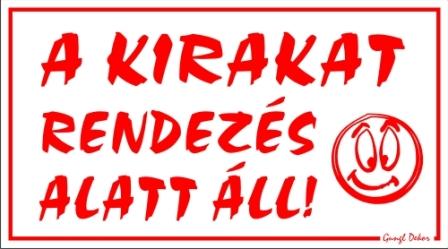 Vásárlás: A kirakat rendezés alatt áll! mosoly tábla matrica ...