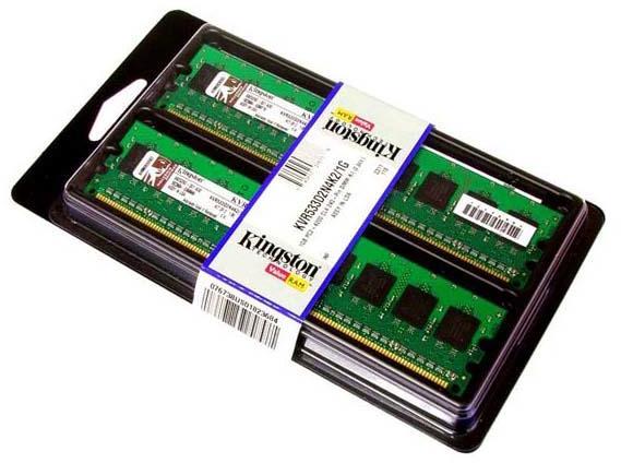 Kingston ValueRAM 2GB (2x1GB) DDR2 1066MHz KVR1066D2N7K2/2G RAM Памети ...