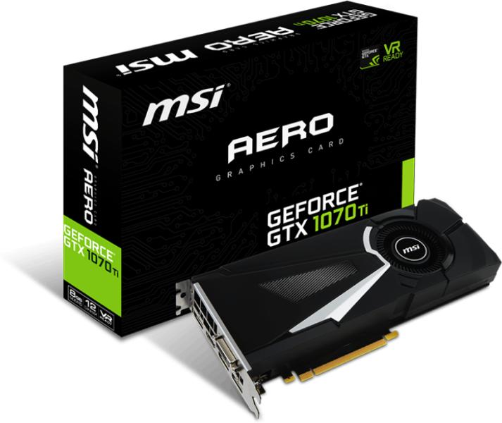 MSI GeForce GTX 1070 Ti 8GB GDDR5 256bit (GTX 1070 Ti AERO 8G) MSI ...