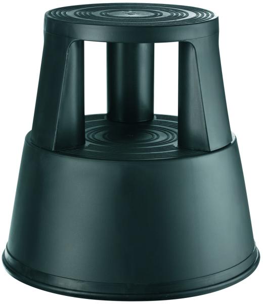 Alco Taburet plastic cu rotile, pentru rafturi inalte, ALCO - negru ...