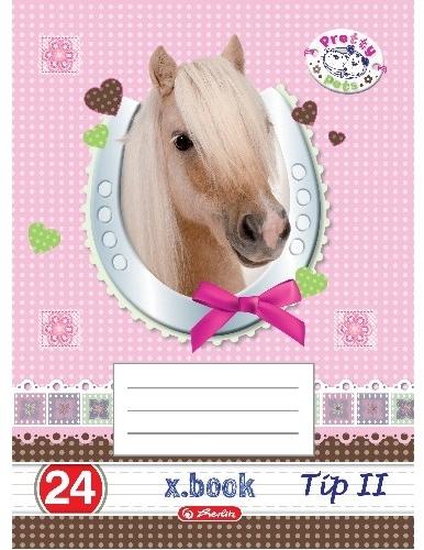 Herlitz CAIET TIP II A5 24F PRETTY PET A5 Clasa 2-a Caiet Tip II 24 ...