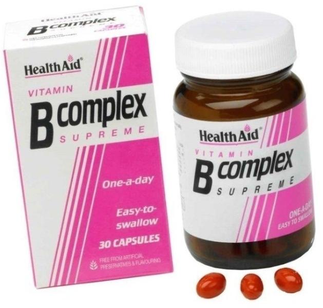 HEALTHAID Хранителна добавка Vitamin B Complex , Health Aid B-Complex ...