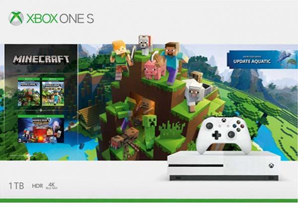 Microsoft Xbox One S (Slim) 1TB + Minecraft + Minecraft Story Mode ...