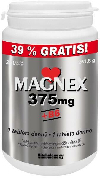 Vásárlás: Vitabalans Oy Magnex 375 mg+B6 vitamin tabletta 250 db ...