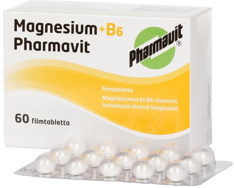 Vásárlás: Pharmavit Magnesium+B6 Pharmavit filmtabletta 60 db ...