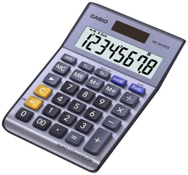 Casio MS-80 VER II - Цени, евтини оферти за Калкулатори Casio MS-80 VER II