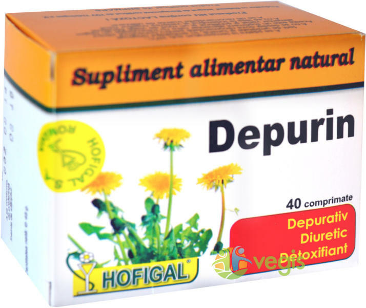 Hofigal Depurin 40 comprimate (Suplimente nutritive) - Preturi