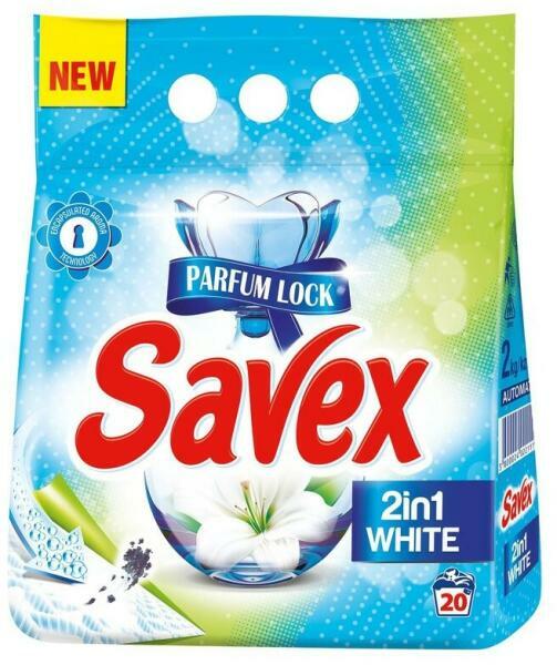 Savex 2in1 White - 2 kg (Detergent (rufe)) - Preturi